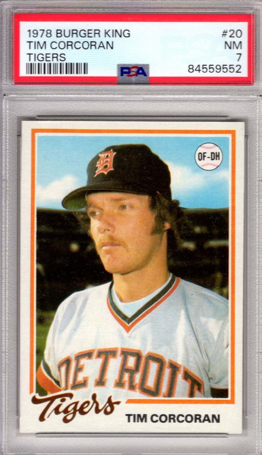1978 Burger King Tim Corcoran PSA 7 NM # 20 | eBay