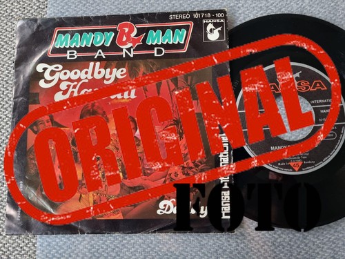7" Single Mandy B. Man - Goodbye Hawaii Vinyl Germany/ MIT FANCY BZW ...