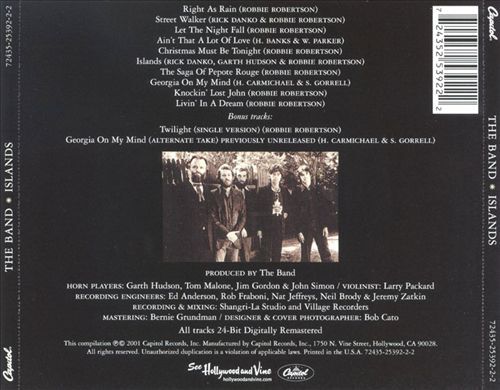THE BAND - ISLANDS [REMASTER] NEW CD 724352539222 | eBay