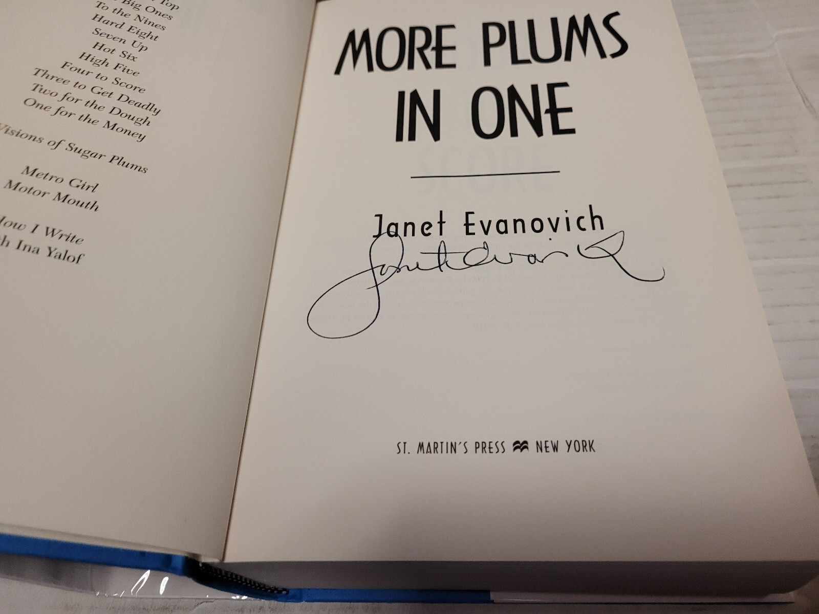 More Plums in One by Janet Evanovich (2007, Hardcover) for sale online ...