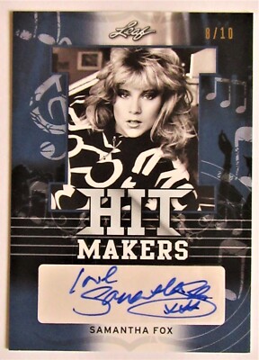Autograph card LEAF Pop Century 2016 - SAMANTHA FOX Hit Makers short ...