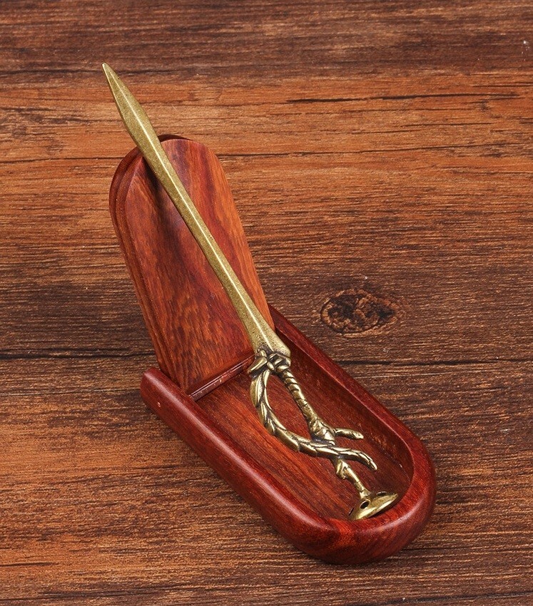 Brass Tobacco Pipe Pressing Rod Pipe Cigar Pass Smoking Cleaner Pipe ...