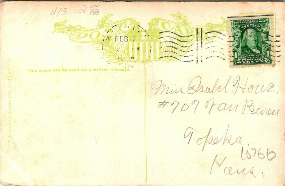 Wichita KS Masonic Temple Postcard used (16766) | eBay