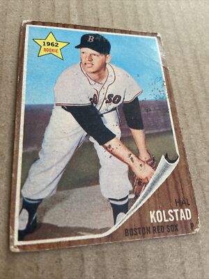 1962 Topps #276 Hal Kolstad Boston Red Sox ROOKIE Vintage Baseball ...