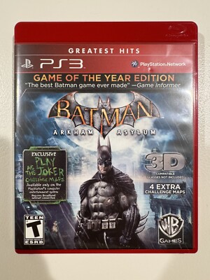 Batman: Arkham Asylum GOTY GH (Sony PlayStation 3 PS3, 2009) (CIB ...