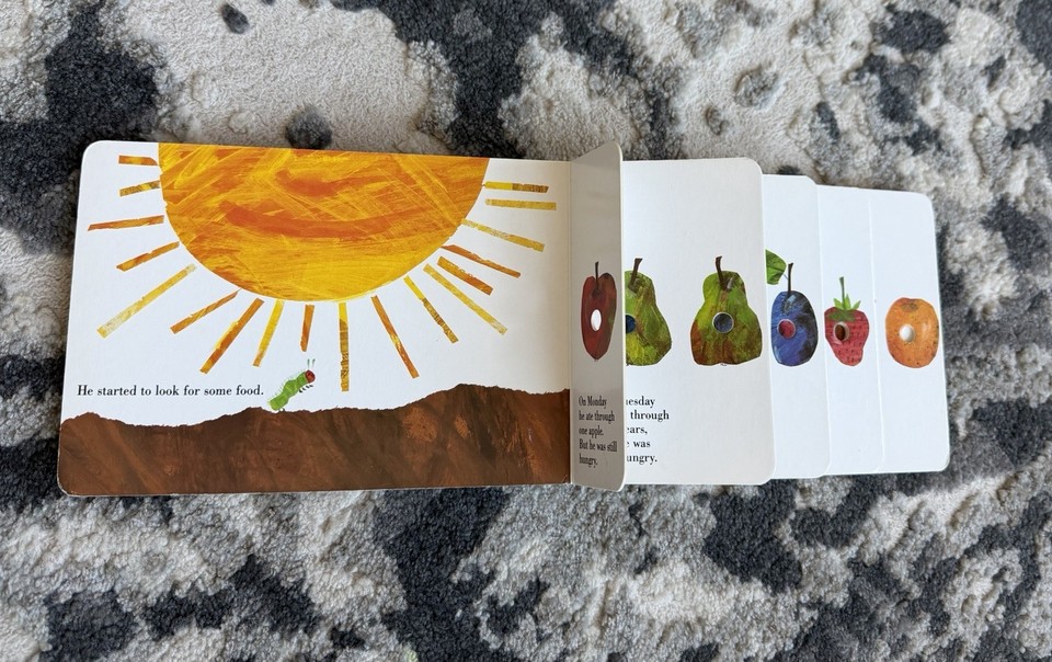 The Very Hungry Caterpillar Eric Carle, Children's Picture Book Board ...