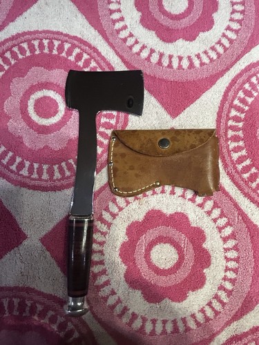 Vintage Case’s Tested XX Hatchet/Axe stacked Leather Handle Case. NOS ...