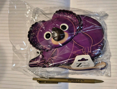 Purple Koala Coin Purse Wristlet | eBay Australia