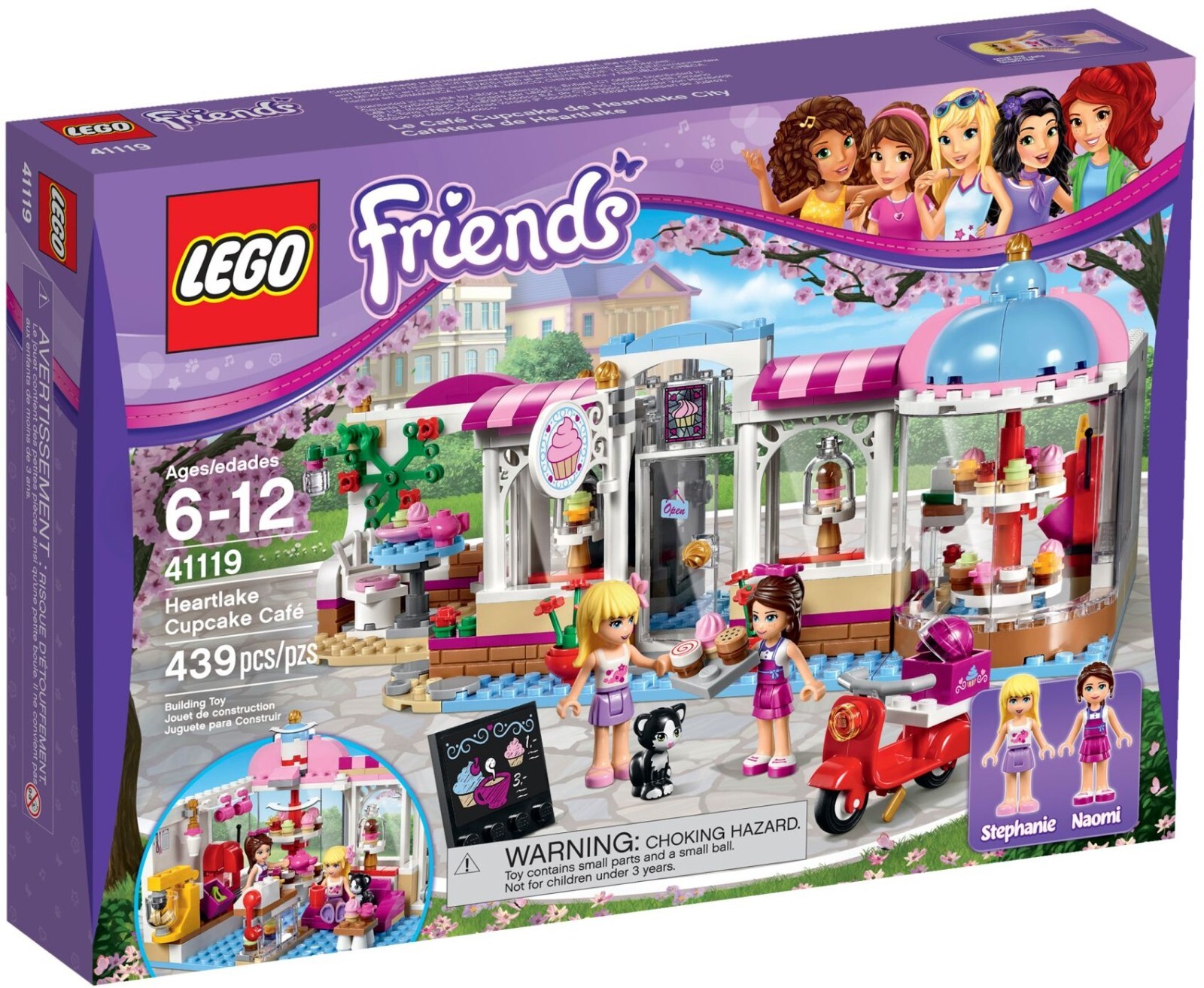 LEGO 41119 FRIENDS Heartlake Cupcake Cafe BAKERY CITY NEW IN SEALED BOX ...