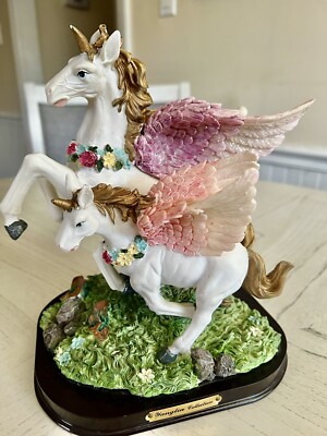 Vintage~”Yanglin Collection”~Glitter Winged Unicorn ~Mother And Baby ...