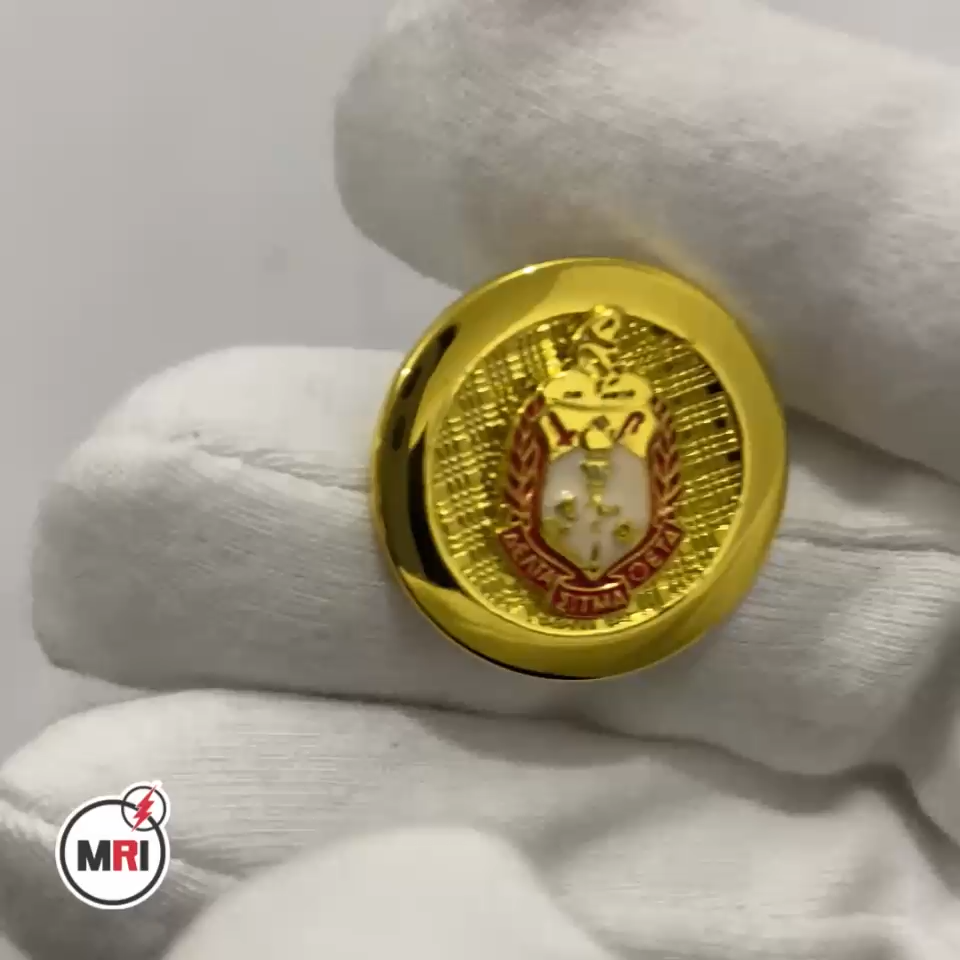 Delta Sigma Theta Sorority Custom Buttons for blazers in Gold color 8 ...
