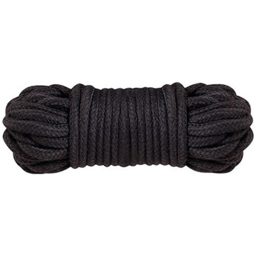 10m Cotton Rope Bondage Rope 10 Meter Binder Rope Black Blindfold Slave ...