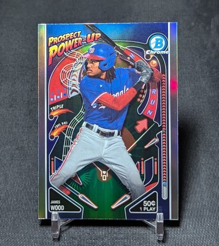 James Wood Prospect Power Up Rookie 2024 Bowman Chrome Card #PP-14 ...