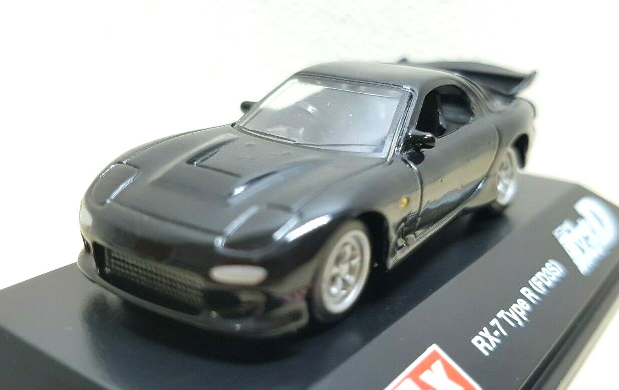 1/72 Real-X Initial D MAZDA RX-7 Type R FD3S BLACK Kyoko diecast car ...