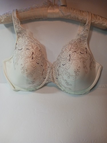 Playtex Secrets Sz 38DD Feel Gorgeous Embroidered Mesh Underwire Bra ...