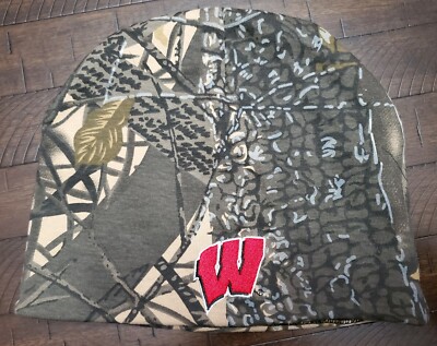 Wisconsin Badgers Camouflage Beanie Hat Adult One Size | eBay