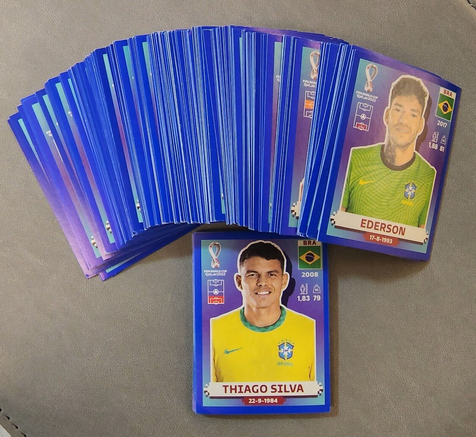 2022 Qatar World Cup - Panini - BLUE Border Stickers - U Pick!! | eBay