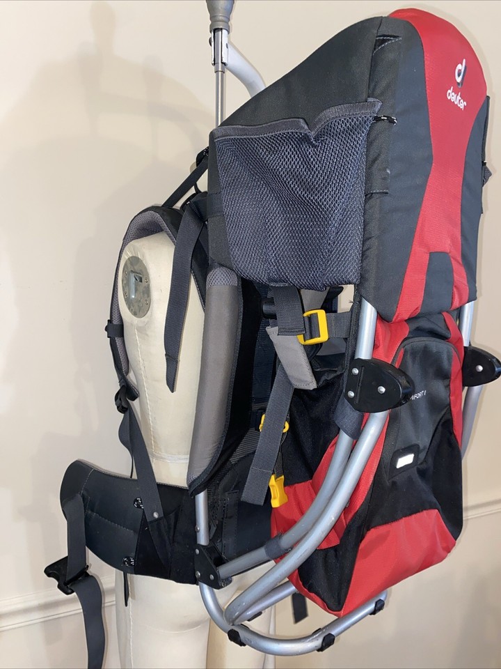 Deuter Kid Comfort 1 Child Carrier Framed Hiking Backpack Red & Gray | eBay