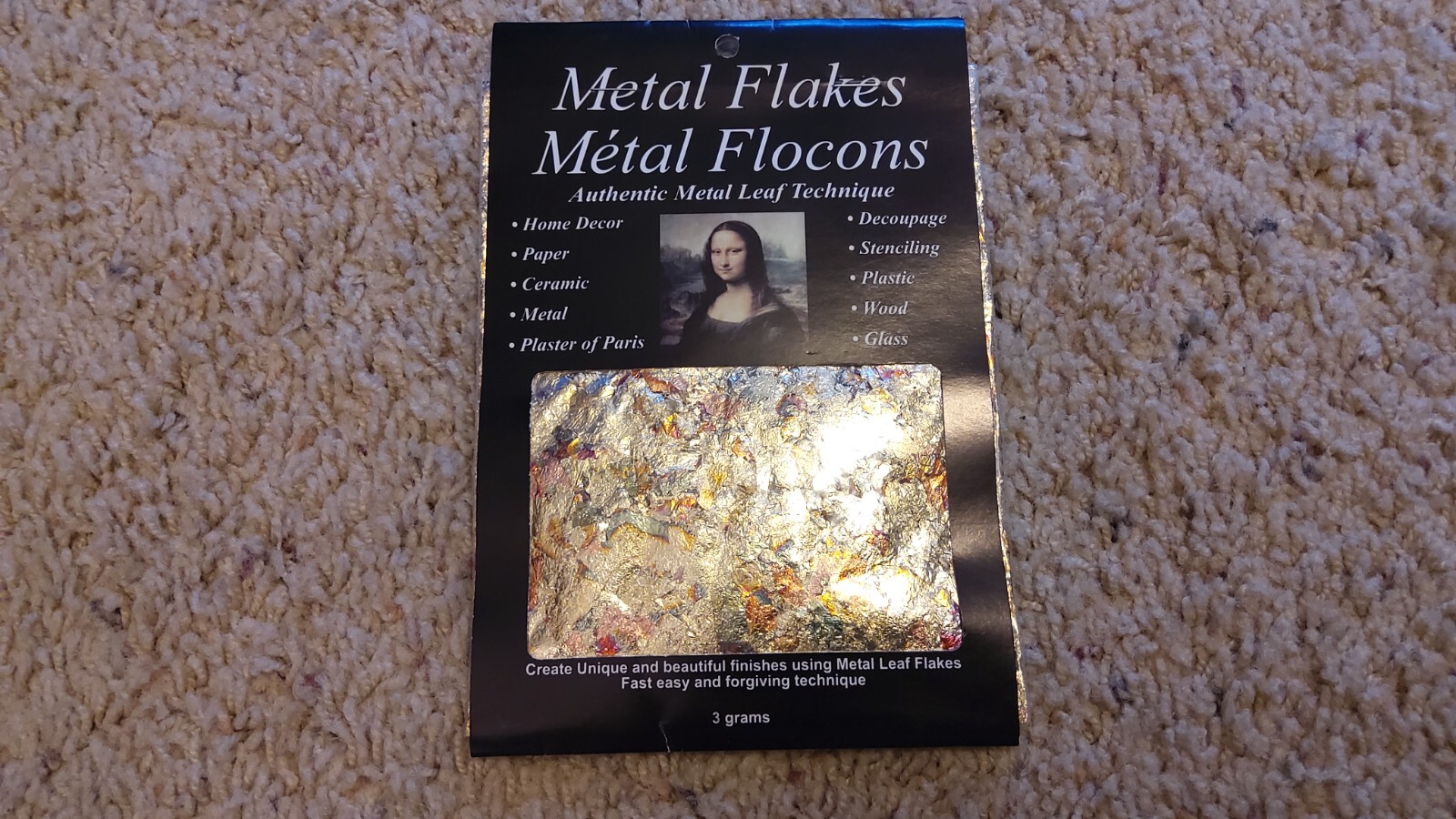 Speedball Art 0010012 Mona Lisa Metal Flakes Ml10012 Variegated for ...