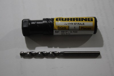 Guhring Carbide Drills - 3.7mm SL-VHM Spiral B Code 5517-3.7 | eBay
