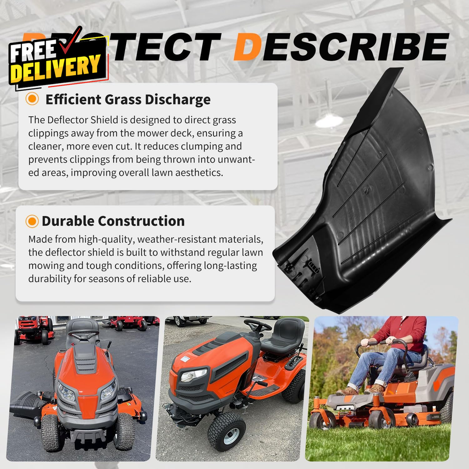 532187257 Deflector Shield for Husqvarna 54 Lawn Mower Efficient Grass ...