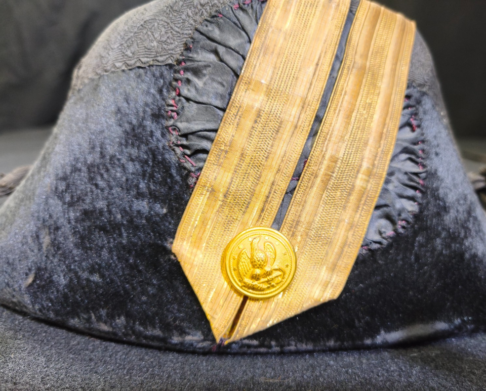 WWI USN Navy Officers Dress Uniform Bicorn Hat Gold Gild Trim Wm H ...