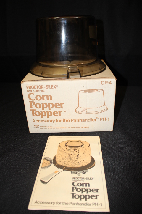 VINTAGE Proctor-Silex Panhandler Ph-1 Accessory: Corn Popper Topper, IN ...