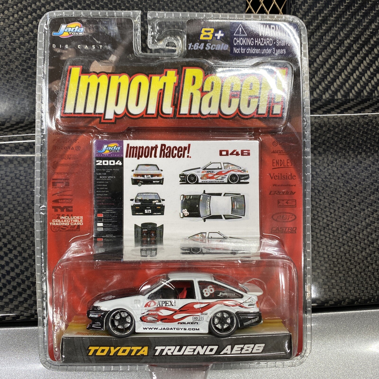 Jada Toys Import Racer TOYOTA AE86 TRUENO 1:64 Scale 2004 Die Cast ...