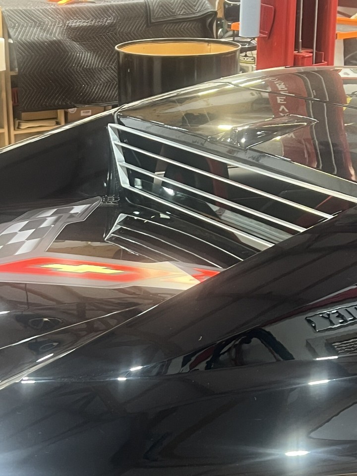 C8 Corvette New HTC Rear Window Louvers Accessories, Parts Stingray Zo6 ...