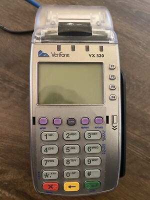 Verifone VX520 Credit Card POS Terminal DIAL/ETH w/ Swipe EMV Chip ...