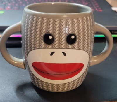 Sock Monkey Mug Double Handle Coffee Mug Galerie | eBay
