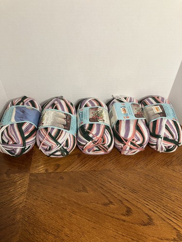 Lot of 5 Vintage WINTUK 4 Hand Knitting Yarn by Caron - Iris Rose Ombré ...