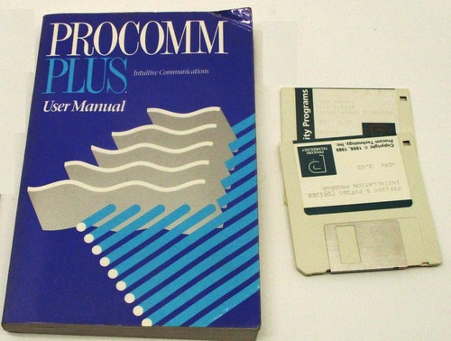 Vintage 1990 Procomm Plus V3.03 Telecomm / Terminal Emulation for PC ...