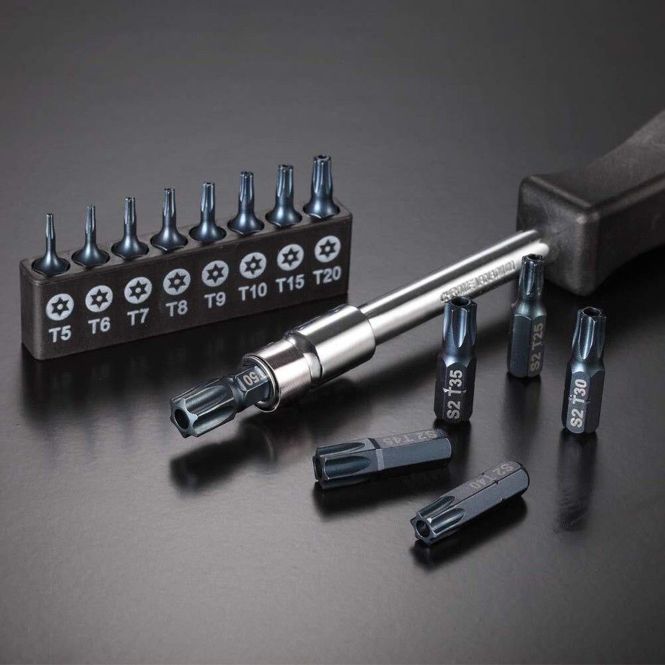 ARUCMIN 16-Piece Security Torx Bit Set T5-T50 Tamper Resistant Star ...