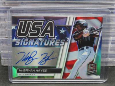 2021 Spectra Ke'Bryan Hayes USA Signatures Silver Prizm Auto Autograph ...
