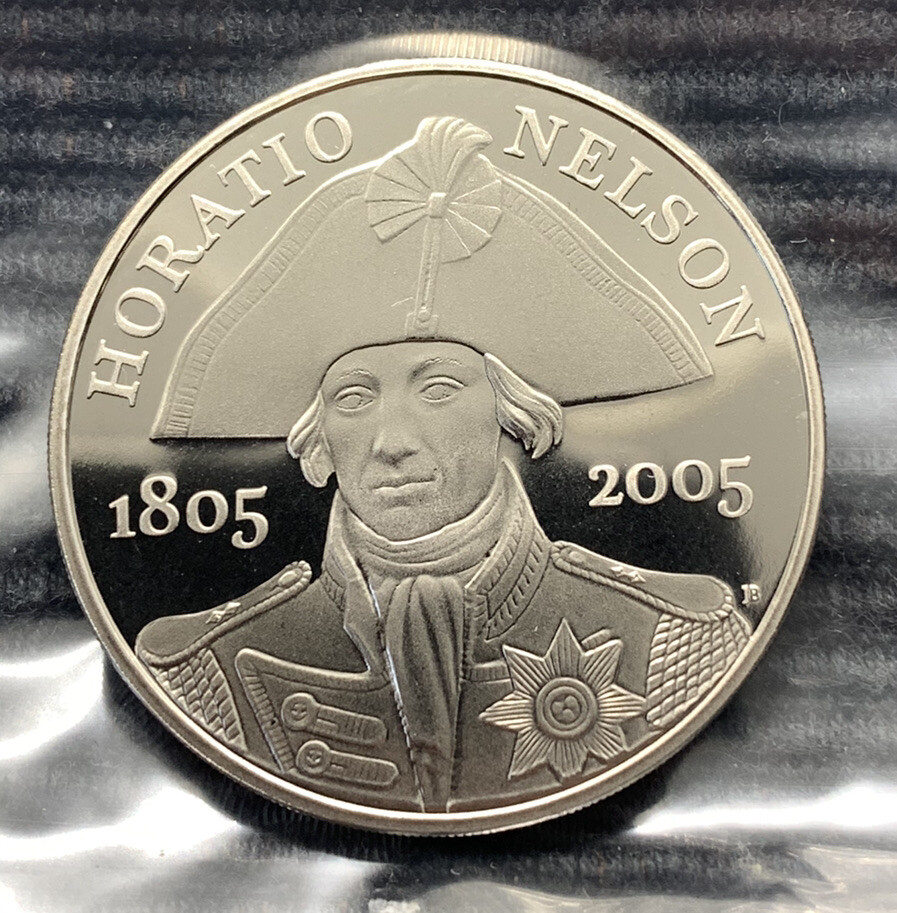 2005 Horatio Nelson 200th Anniversary PROOF £5 coin Royal Mint 5 pound ...