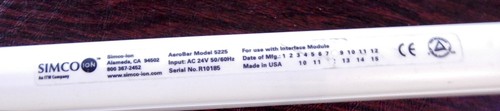 2-SIMCO - ION Model 5225 Digital Ionizing Bar/AeroBar 5225-36 In: 24V ...