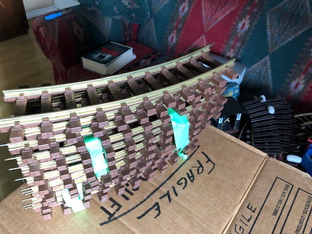Bachmann brass type g scale Curved Track 12 pieces in box { lionel ...