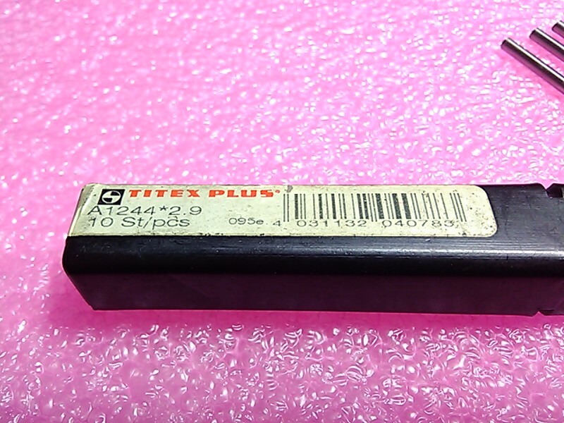 *10 PCS* TITEX PLUS Jobber Drill Bit 2.9mm HSS ,61.00mm Overall Length ...