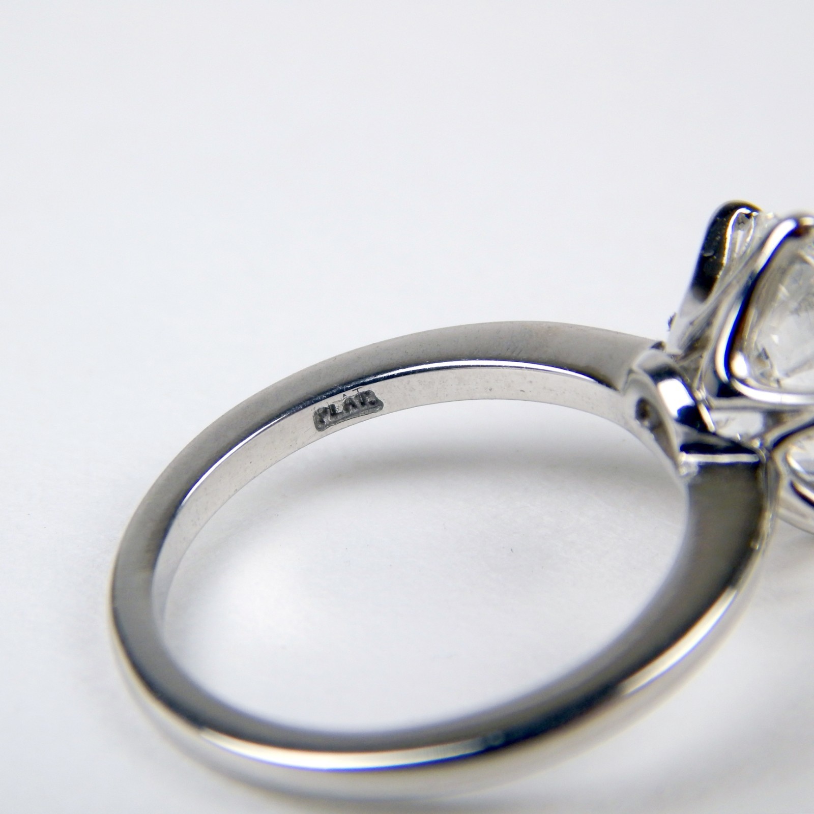 Tiffany & Co. 4.49 ct Diamond Platinum Engagement Ring GIA F / VS2 Size ...