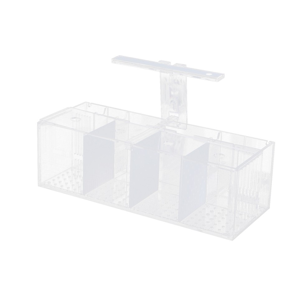 Aquaponic Fish Tank 4-Grid Desktop Fish Tank Rectangle Acrylic Betta ...