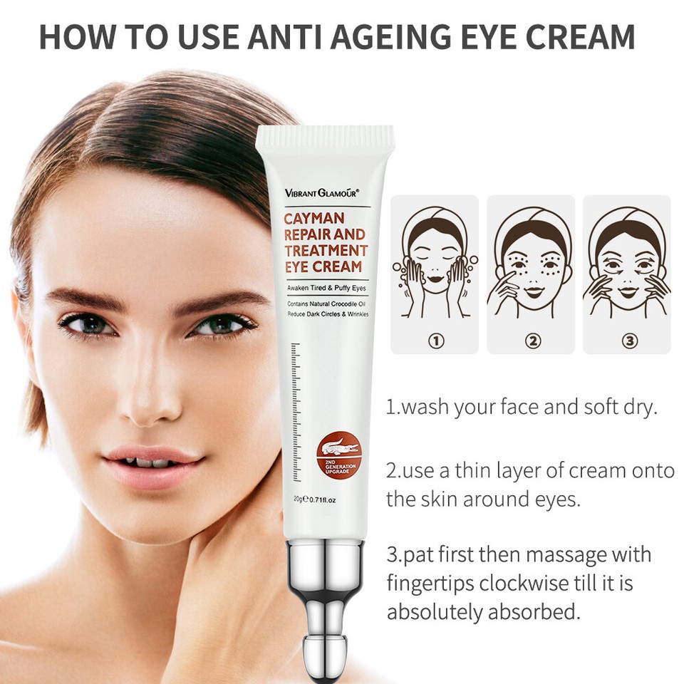 2Pcs Magic Eye Cream-28 seconds to remove eye bags / dark circles / eye ...