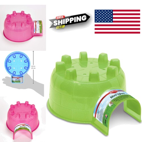 Colorful Plastic Igloo for Hamsters Gerbils Rats Small Animal Cage ...