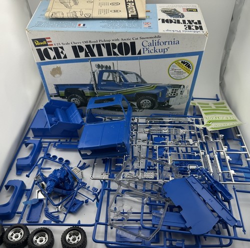 VINTAGE 1978 REVELL ICE PATROL STEP SIDE CHEVY 4X4 PICK UP MODEL KIT ...
