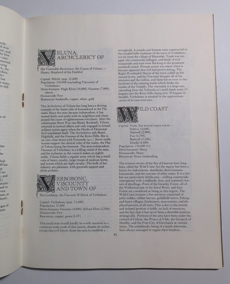 World of Greyhawk boxed set - Advanced Dungeons & Dragons, TSR 1015 ...