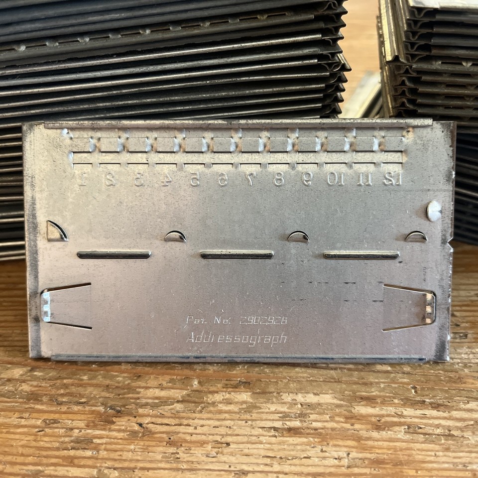 Vintage Charge Plate Lot 100+ Credit Card Department Store Blank ...