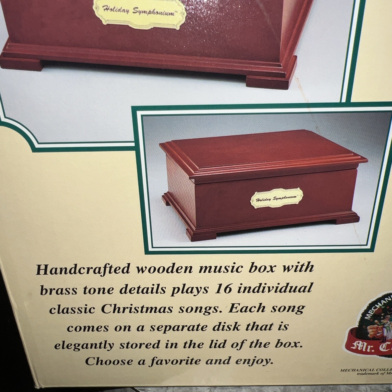 Vintage Mr Christmas Holiday Symphonium Music Box With 16 Discs 1999 ...