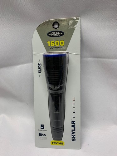 Police Security Skylar Elite-6AA 1600 Lumens LED Flashlight #98700 *New ...