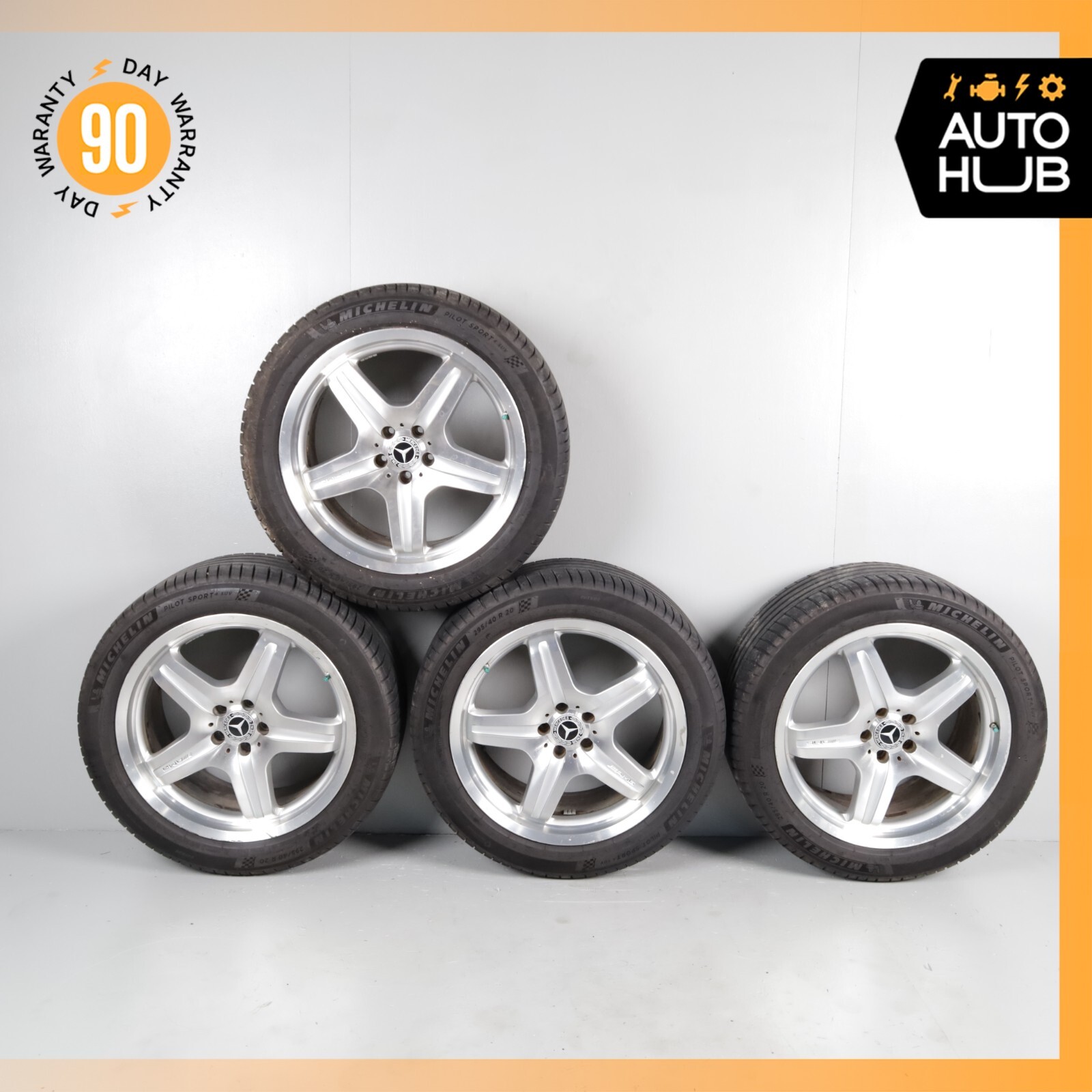 Mercedes W164 ML63 R63 AMG 10 x 20 20" Wheel Rims Set of 4 Silver OEM ...
