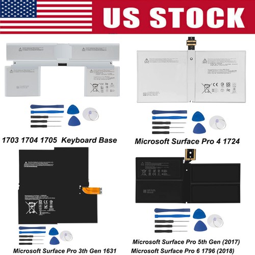 Battery For Microsoft Surface Pro 3 4 5 6/Surface Book 1 2 Surface Book ...